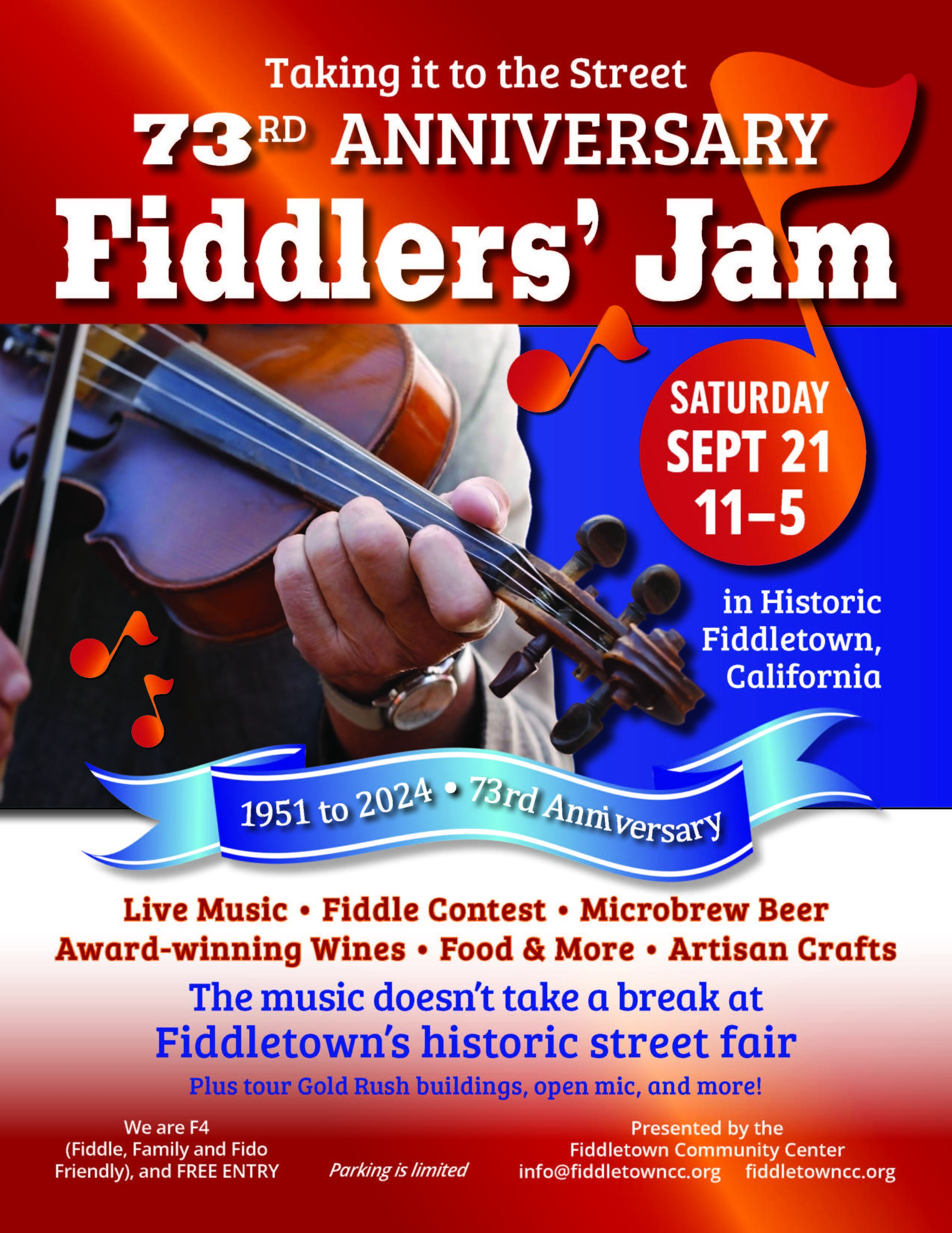 Music Series & Fiddlers Jam – Fiddletown Community Center
